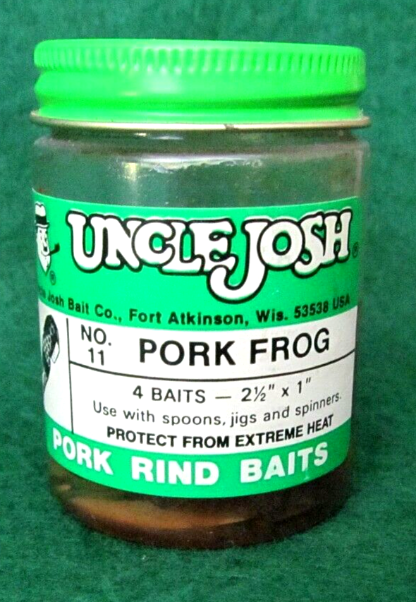 Vintage UNCLE JOSH PORK FROG • No. 11 Crawdad Brown PORK FROG • 2.5 ...