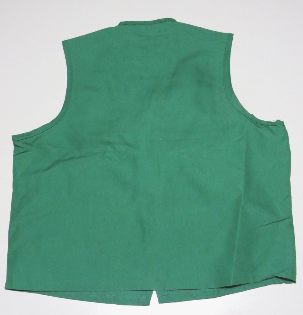 Red Kap Unisex Vest Cashier Clerk Waiter Work Uniform Green Large + XL ...