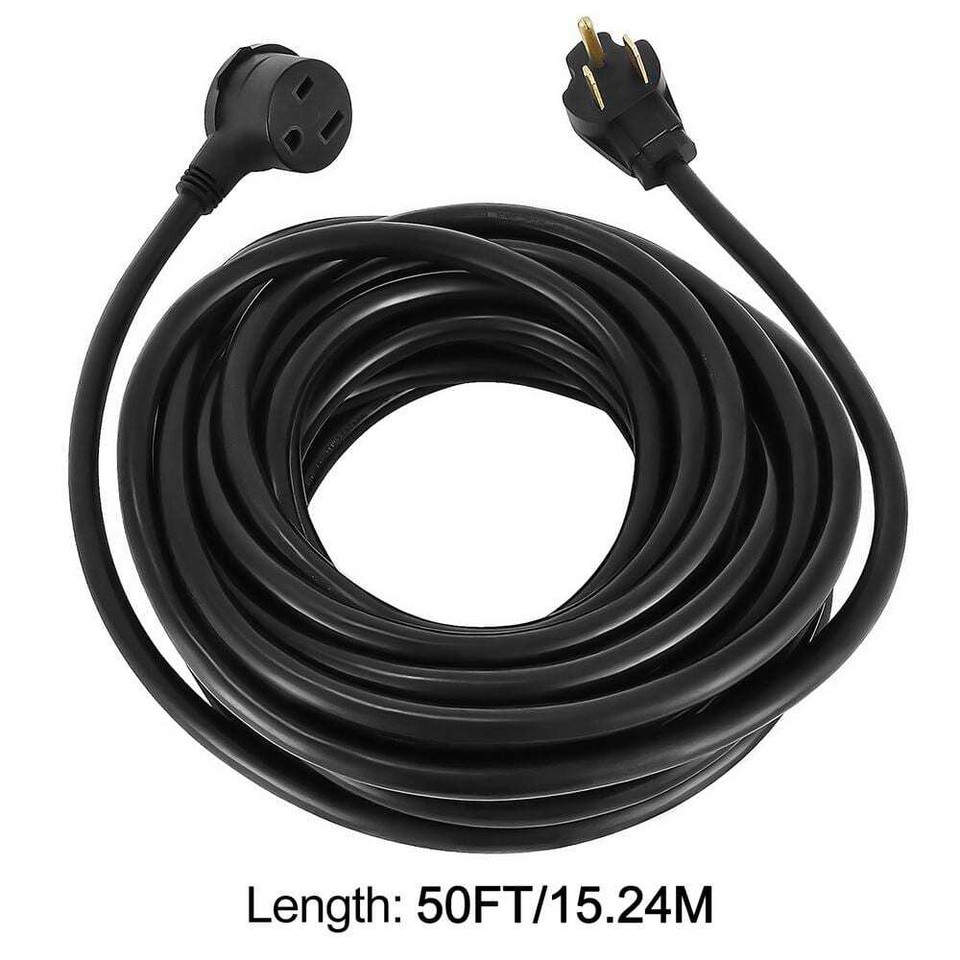 50 Ft. Heavy-Duty Outdoor Welder Extension Cord with 3 Prong 30 Amp ...