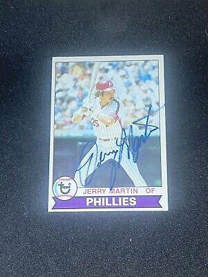 Jerry Martin 1979 Topps #382 Philadelphia Phillies Signed Auto ...