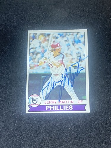 Jerry Martin 1979 Topps #382 Philadelphia Phillies Signed Auto ...