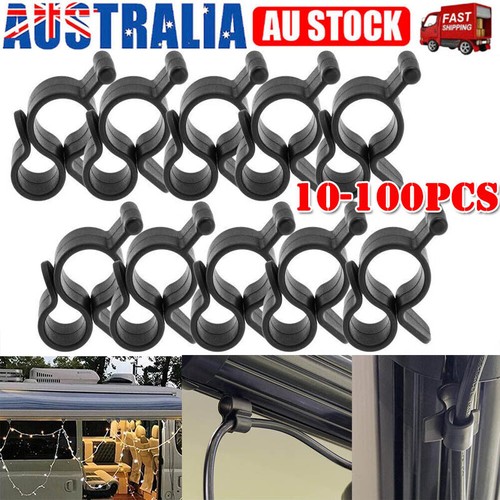 10-100* RV Awning Rope Lights Clips Curtain Rail Hanger Hooks for ...