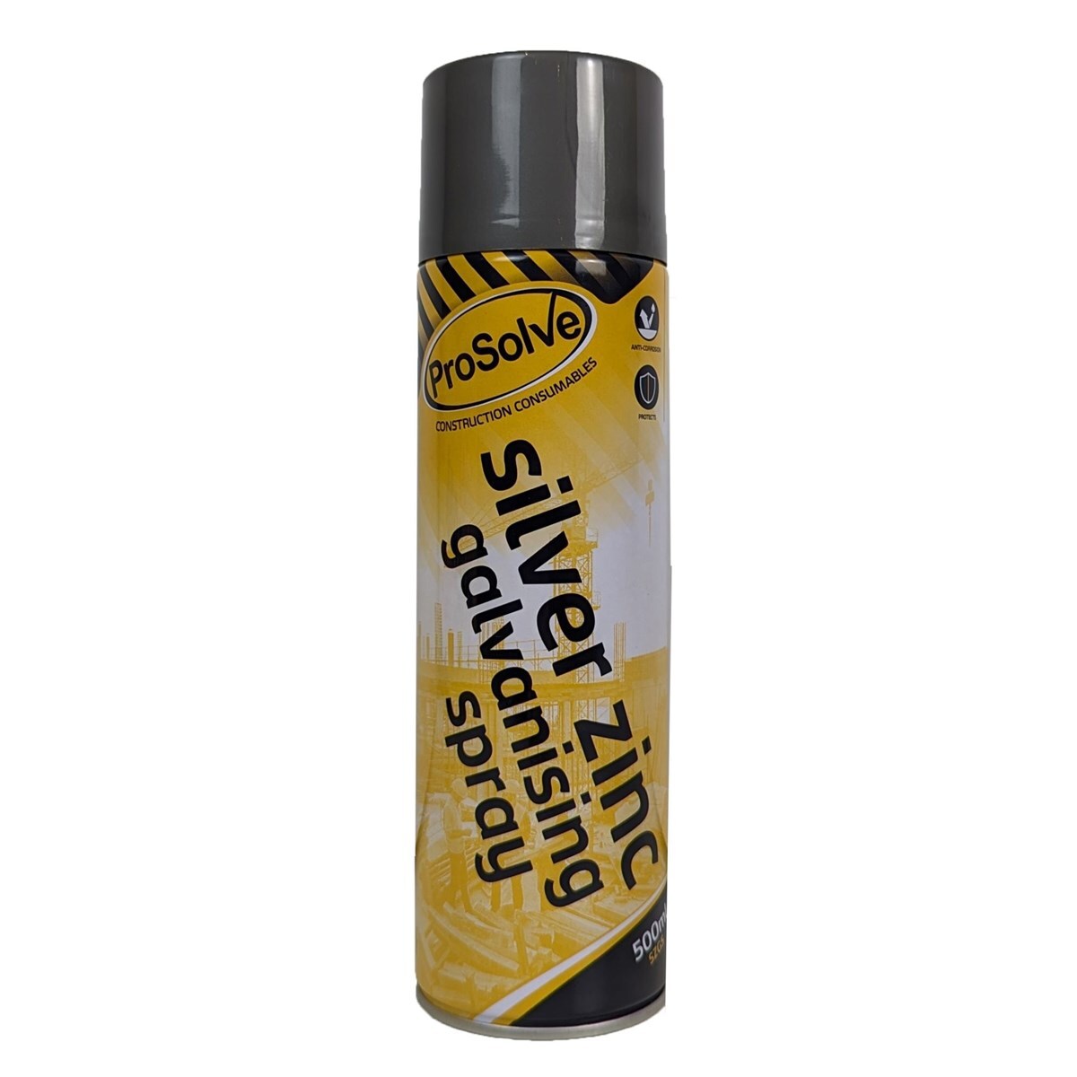 12 x Silver Zinc Galvanising Spray Galv Paint 500ml Cans Can Rust ...