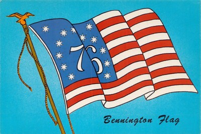 Bennington Flag 76 Bicentennial Stick Ems Sticker Patriotic 13 Stars ...