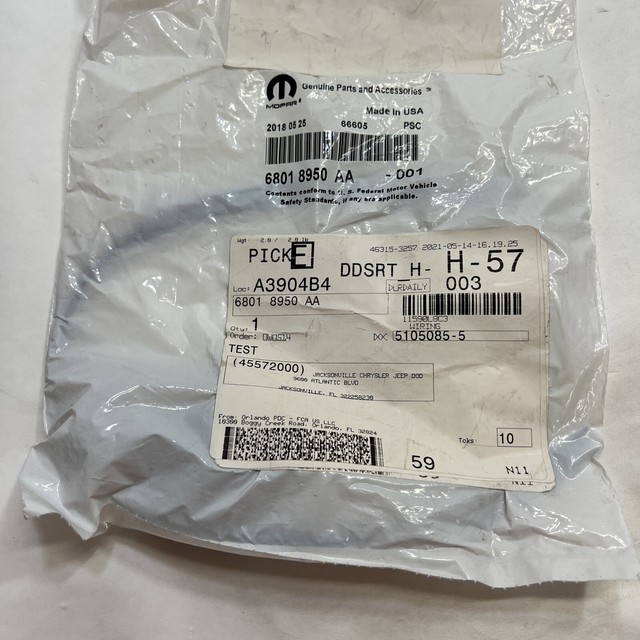 Genuine Mopar Wiring 68018950AA for sale online | eBay