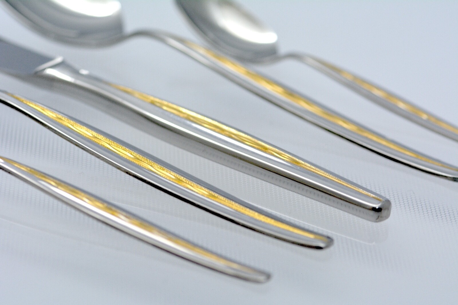 WMF Capri Gold Cromargan Besteck-Set 5 tlg. für 1 Person ( 1 von 12 ...