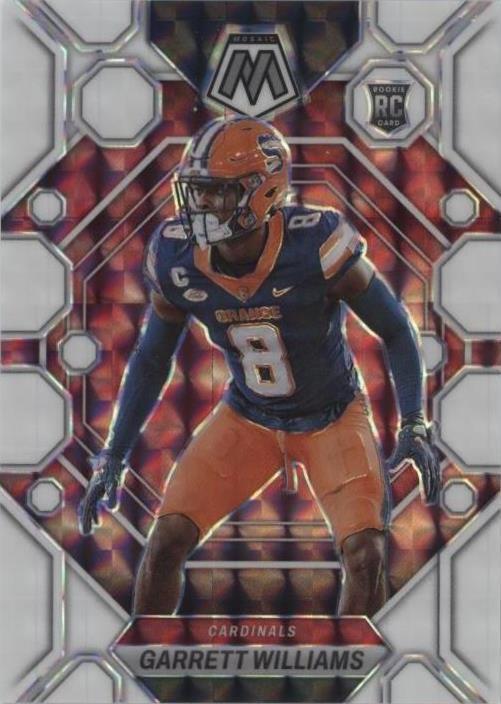2023 Panini Mosaic - Rookies Garrett Williams #321 White Mosaic Prizm ...