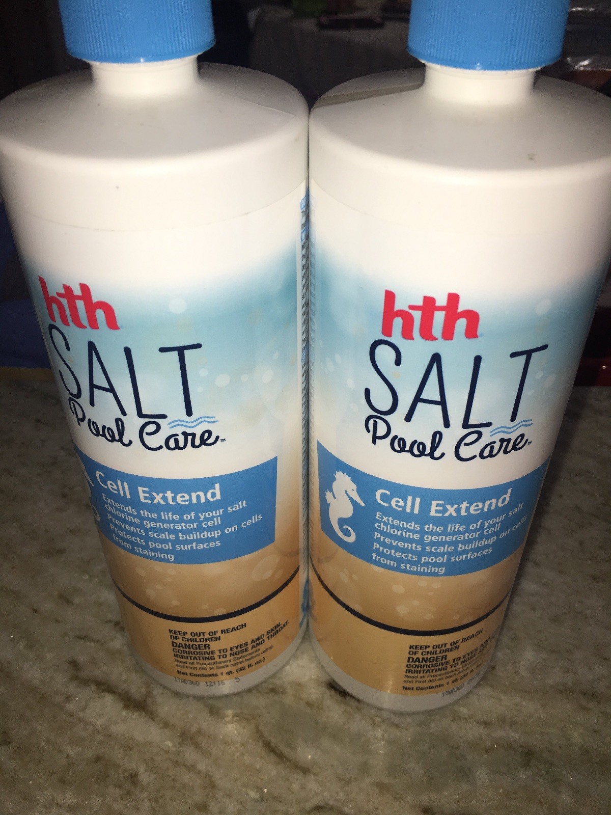 2 pk HTH Salt Pool Care 1 Qt. Cell Extend Liquid Water Aide | eBay