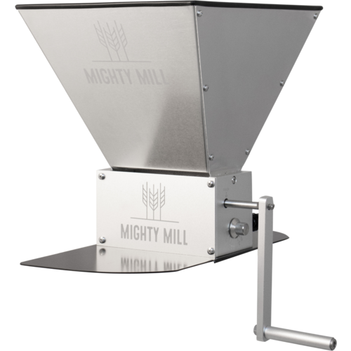 Mighty Mill 3 Roller Grain Mill | Stainless Steel Knurled Rollers ...