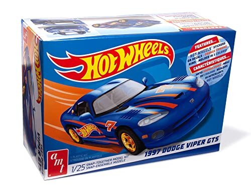 AMT 1/25 1997 Dodge Viper GTS Hot Wheels Plastic Model car kit AMT1349 ...