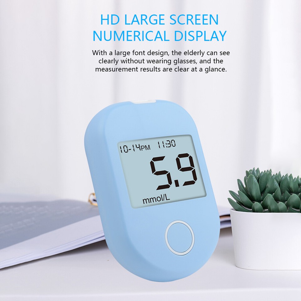 Auto Blood Glucose Meter Sugar Monitoring System Only Blood Glucose ...