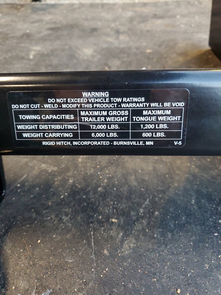 Rigid Hitch Class IV Custom Fit Trailer Hitch Receiver for Ford F-150 ...