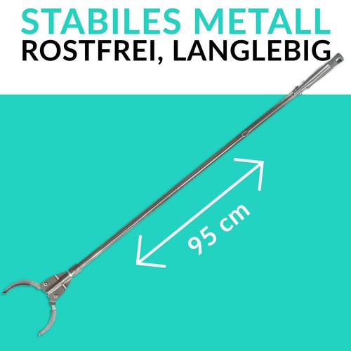 Greifzange Müllzange Greifhilfe Metall 95cm Greifarm Müll Greifer ...