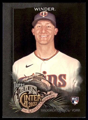 Josh Winder 2022 Topps Allen & Ginter X Rookie Card RC Black #256 ...