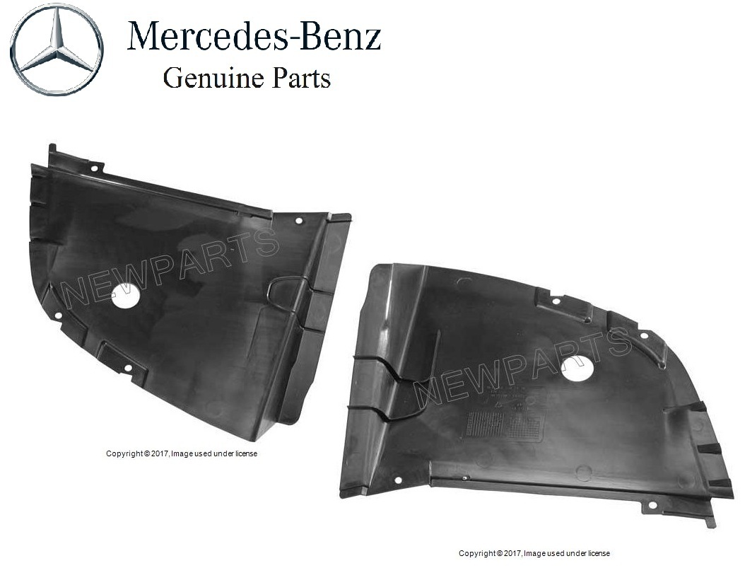 For Mercedes W208 CLK320 Pair Set of Front L+R Forward Fender Liners ...