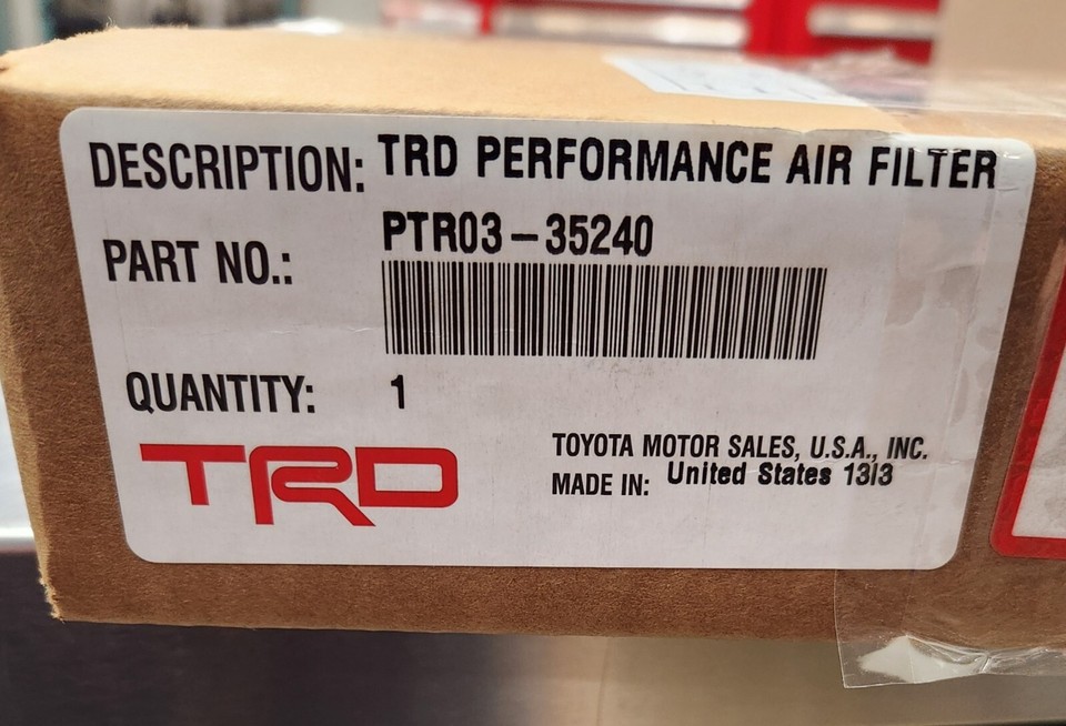 Genuine Toyota 2024 2025 Tacoma TRD Air Filter PTR03-35240 | eBay
