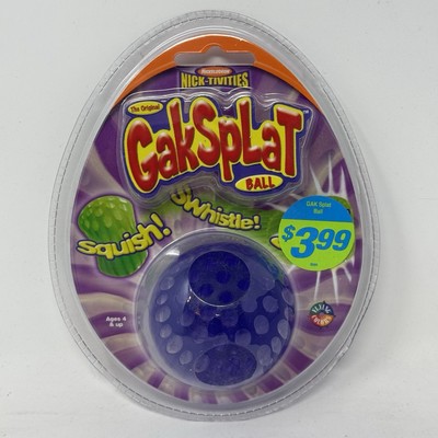 NOS Original 2002 GAK SPLAT Ball Blue Vtg READ Nickelodeon Sealed ...