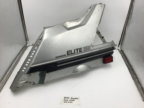 1985 Honda Elite 150 CH150 SILVER LEFT SIDE FAIRING PANEL COVER TRIM ...