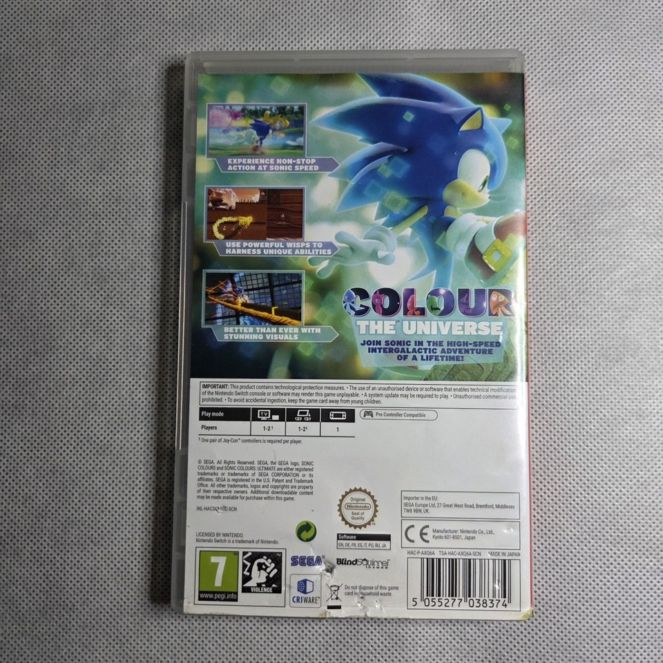 Sonic Colors Ultimate – Switch – Tested Working – Fast Dispatch – VGC ...