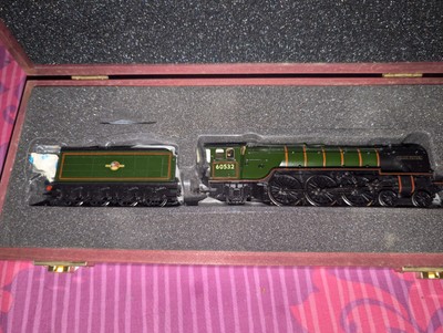 Wooden Box Bachmann Blue Peter Steam Loco BR Green 60532 Ltd Edition OO ...