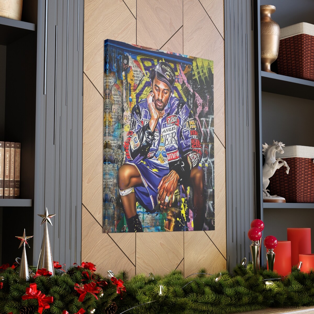 Kobe Bryant Championship Graffiti Canvas Print Basketball Poster Mamba ...