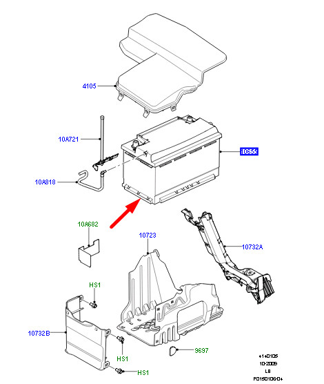 Land Rover Genuine Battery LR038128 700a for sale online | eBay