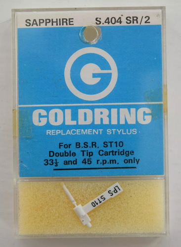 Goldring Sapphire S.404 SR/2 Replacement Stylus for BSR ST10 (Fits ST8 ...
