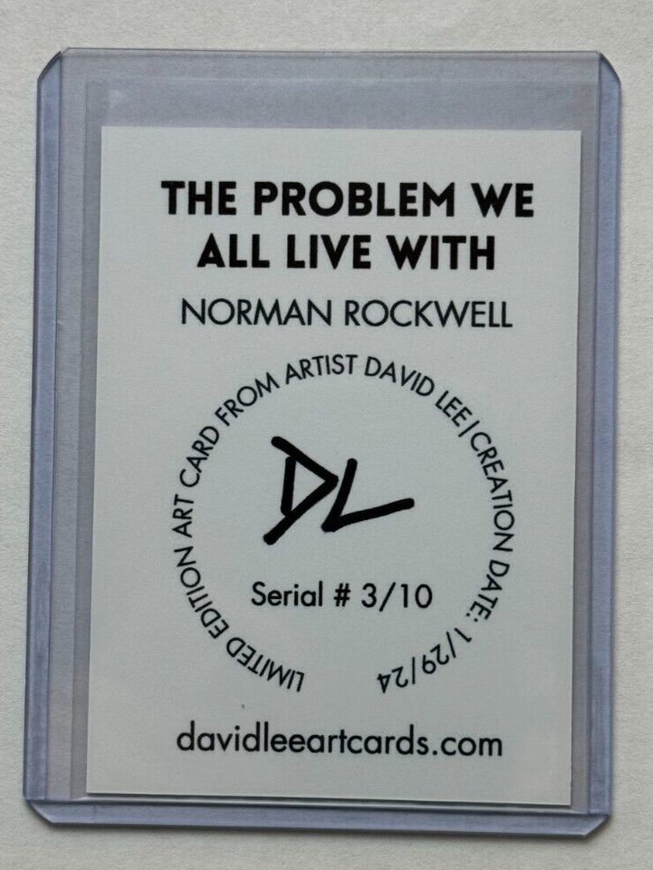 The Problem We All Live With Norman Rockwell "Ruby Bridges" Card 3/10 ...