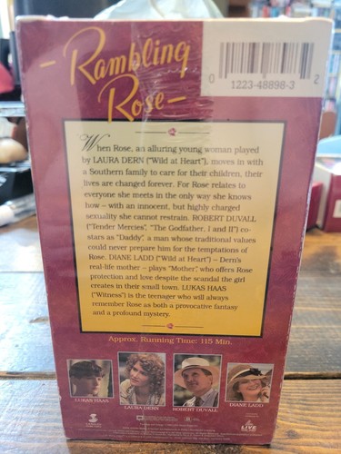 Rambling Rose (VHS, 1992) 12234889832| eBay