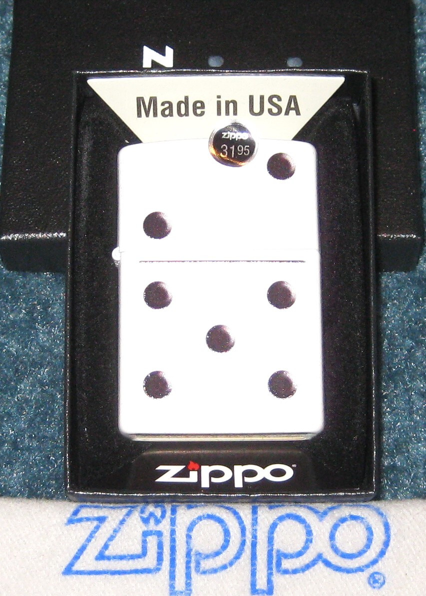 ZIPPO GAMING Lighter DOMINO DESIGN 46159 NEW Matte Color 540 MINT IN BOX