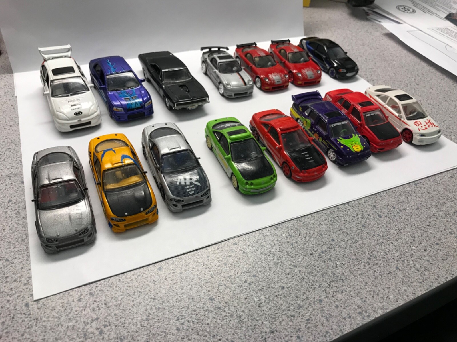 15 Cars - The Fast and The Furious - Racing Champions - ERTL - 1/64 ...