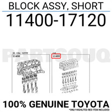 114000E230 Genuine Toyota Block ASSY Short 11400-0e230 for sale online ...