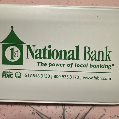 Vtg First National Bank In Howell Michigan Debit Card Register Cover ...
