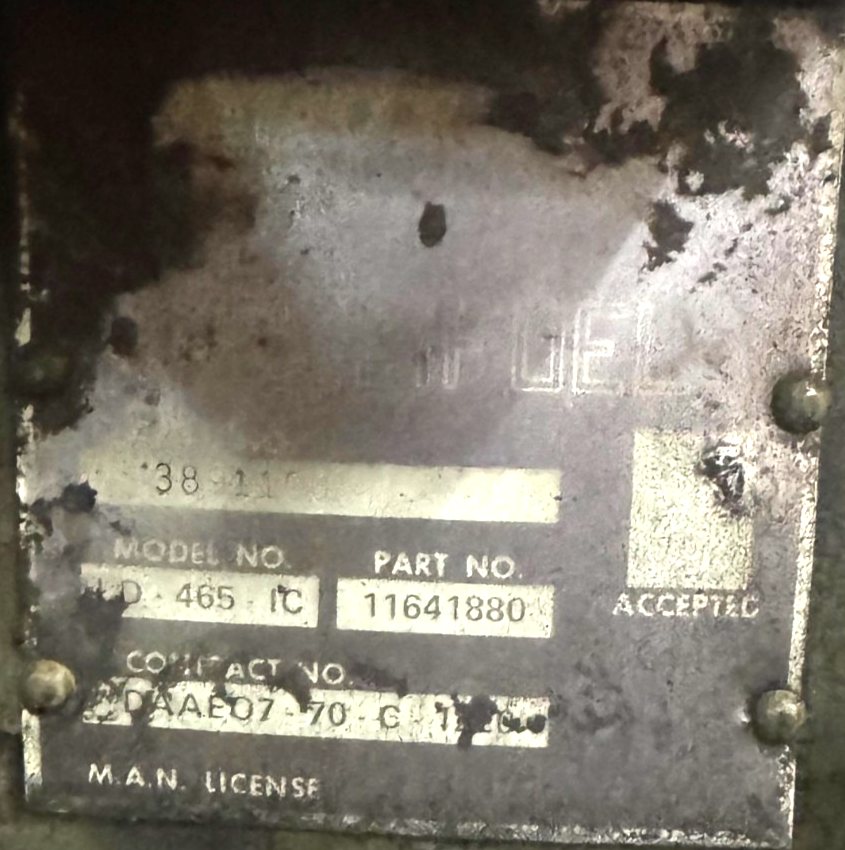 Continental Hercules LD-465-1C Multifuel Engine 11641880 M35A2 | eBay