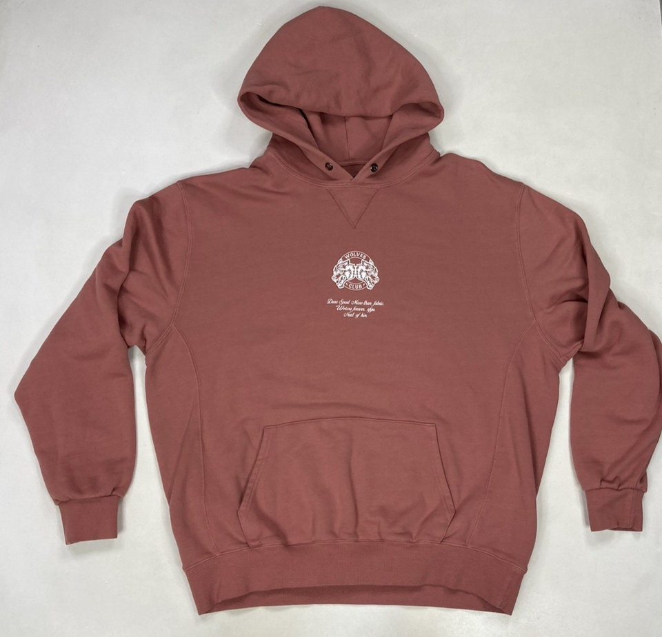 Darc Sport Wolves Club NFGU SSDD Graphic Pullover Hoodie Men XL Pink | eBay
