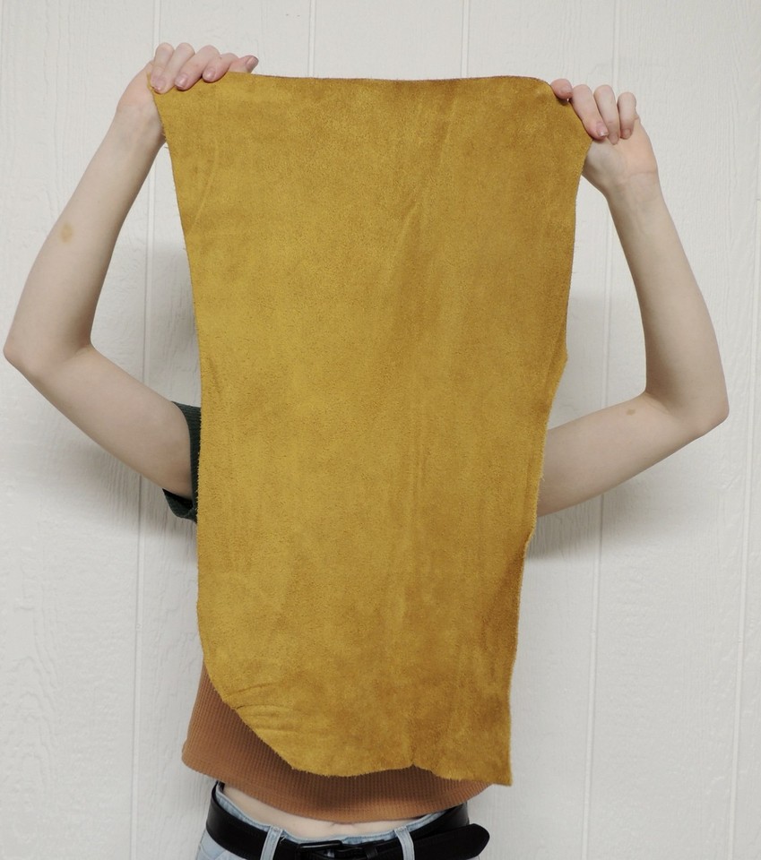 (6) Tan BUFFALO BISON Leather Hides for Moccasins Bags Buckskin ...