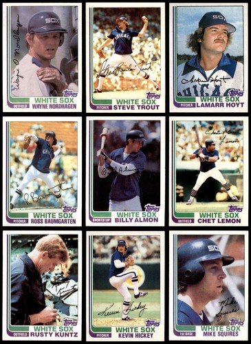 1982 Topps Chicago White Sox Team Set 8 - NM/MT 5795135 | eBay