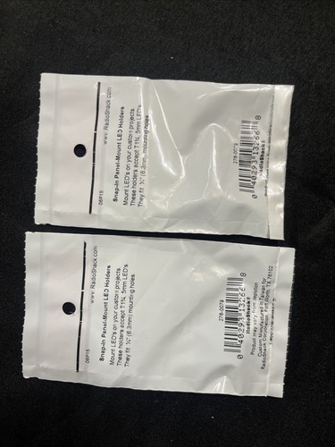 Radio Shack Snap In Panel Mount LED Holders, T1 3/4, 5mm LEDs 276-0079 ...