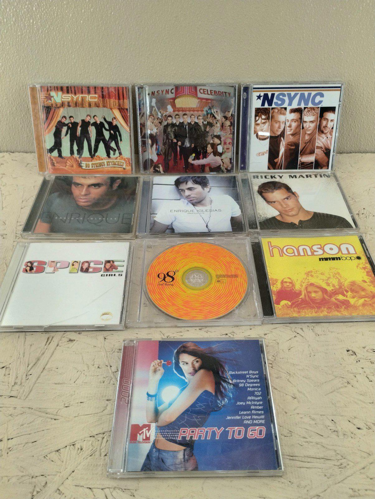 90's Pop Music N'Sync, 98 Degrees, Ricky Martin, Hanson, MTV Party Lot ...