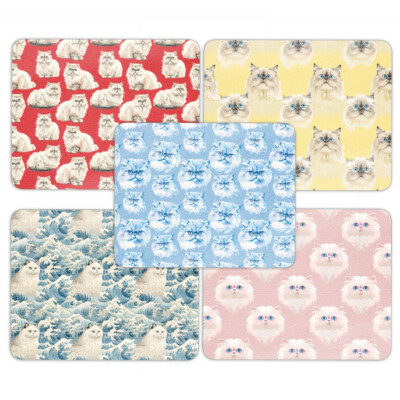 MOUSE PAD DESK MAT ANTI-SLIP|HIMALAYAN COLORPOINT PERSIAN CAT PATTERN # ...