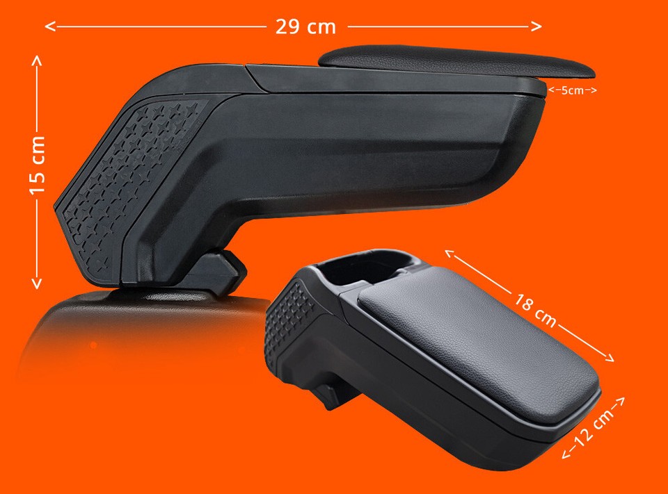 2001-2006 Mini Cooper Center Console Armrest Arm Rest | Black | Leather ...