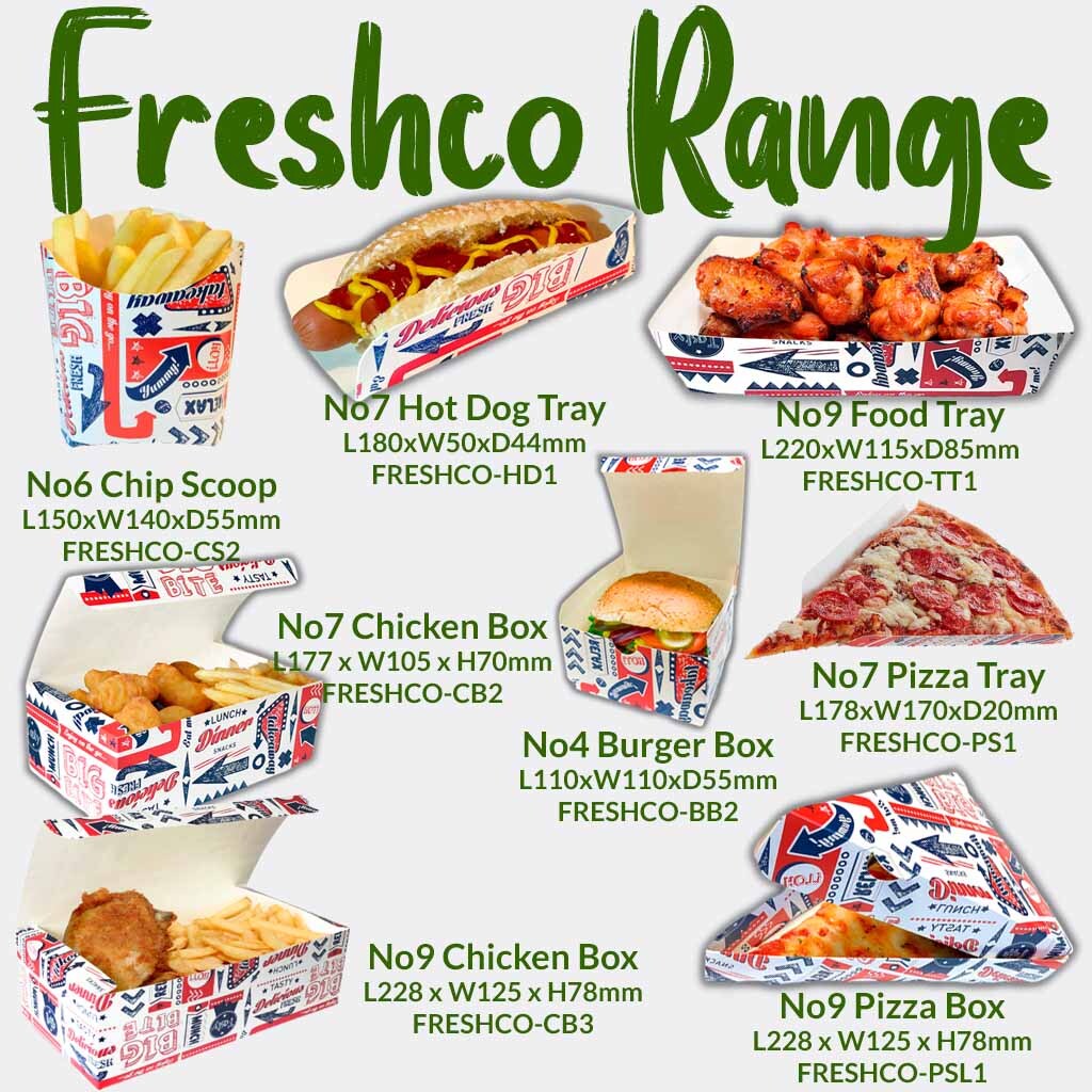 N3 Freshco Large Compostable Fried Chicken Container Boxes 9x5" (67oz ...