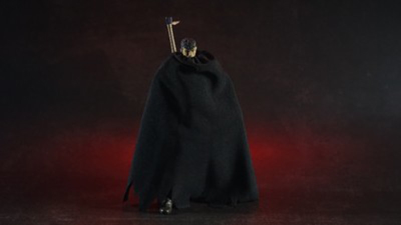 H4-05 1:12 Scale Black Cape Cloak for Berserk Guts Black Swordman (No ...
