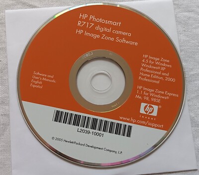 HP Photosmart R717 Digital Camera Software Drivers User Manuals CD ...
