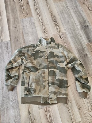 Cabela's Outfitter Camo Quiet Berber Fleece Windshear Zip-Up Hunting ...