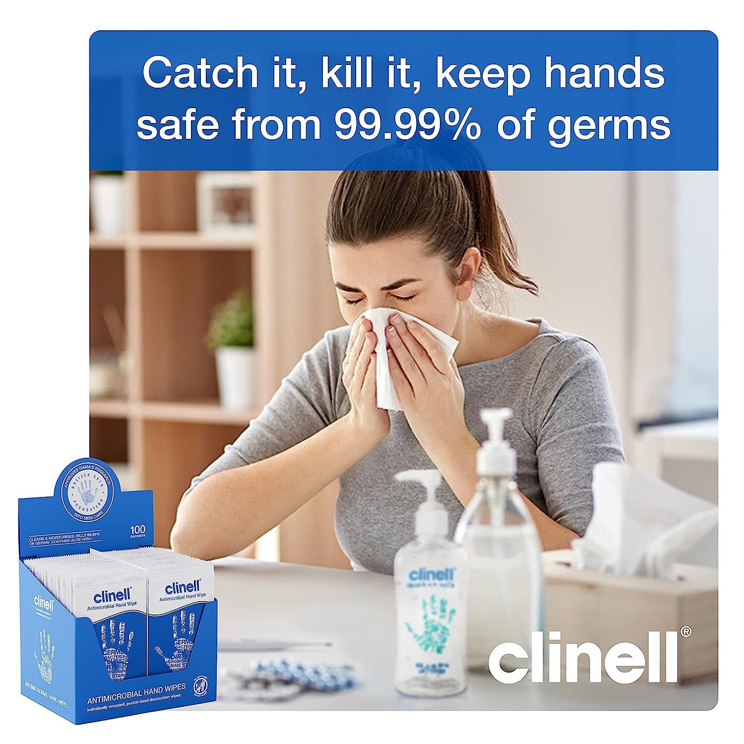 Clinell Antibacterial Hand Wipe 653703480435 | eBay UK