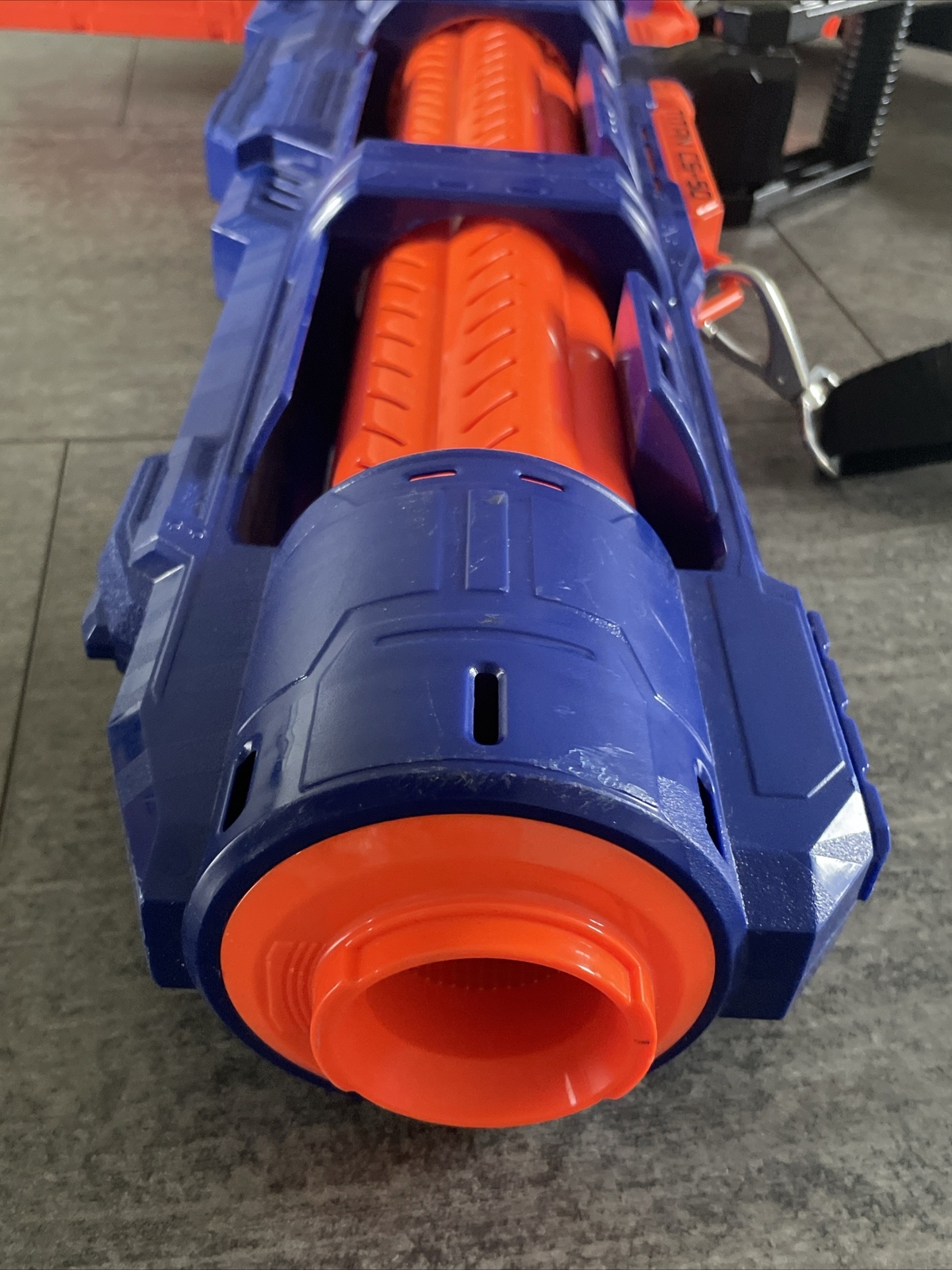 Nerf Elite Titan CS-50 Gun Automatic Discontinued E2865 w/ Clip & Strap ...