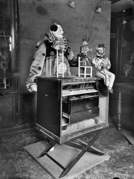 Group Of Automaton Clowns Assembled With A Music Box France 1908 Old ...
