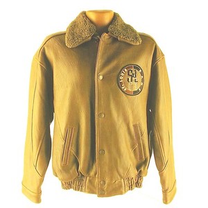 NFL ST LOUIS RAMS LEATHER BOMBER JACKET L11150 | eBay