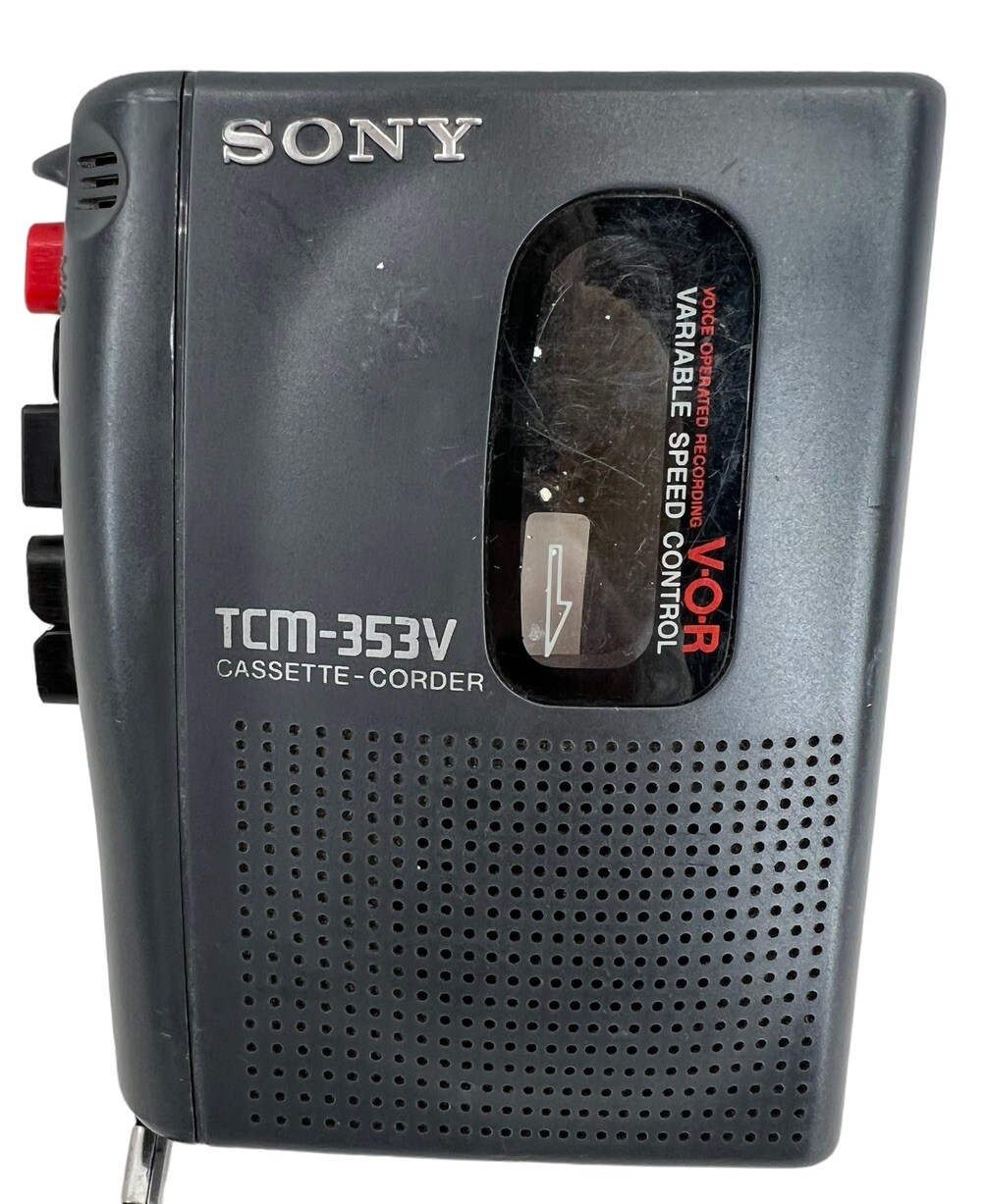 Sony TCM-353V Cassette Corder Player Voice Operated Recorder VOR For ...